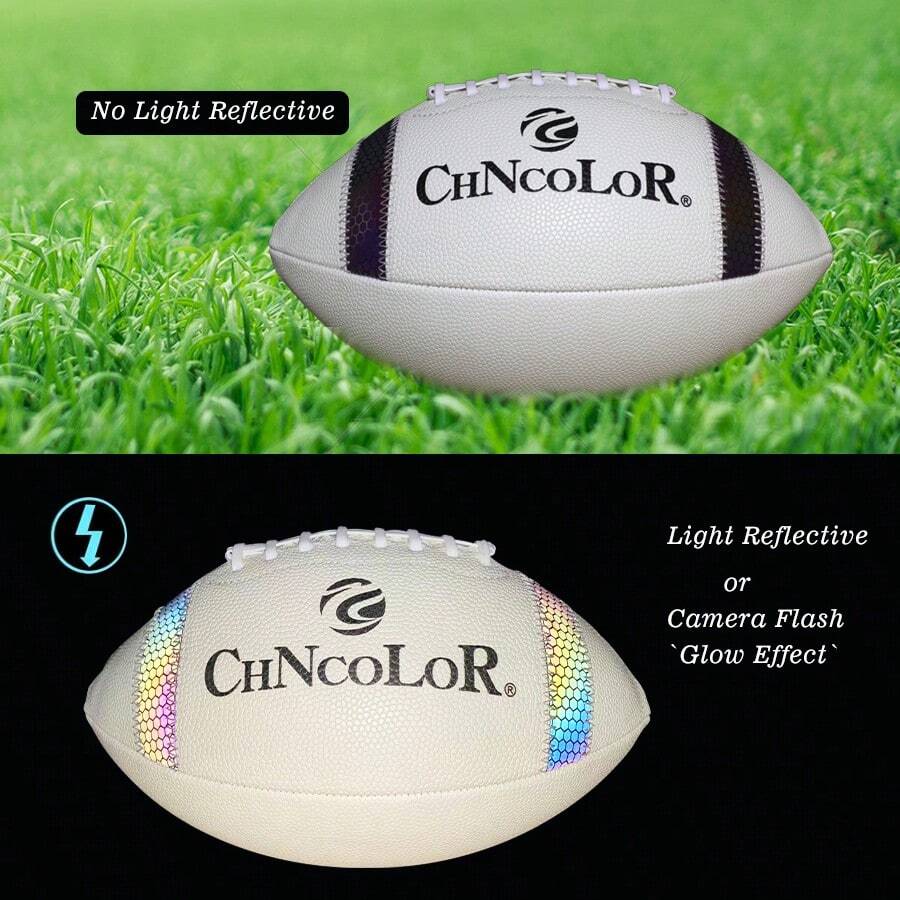 1 Standard Fluorescent American Football With Reflective Waistband For ...