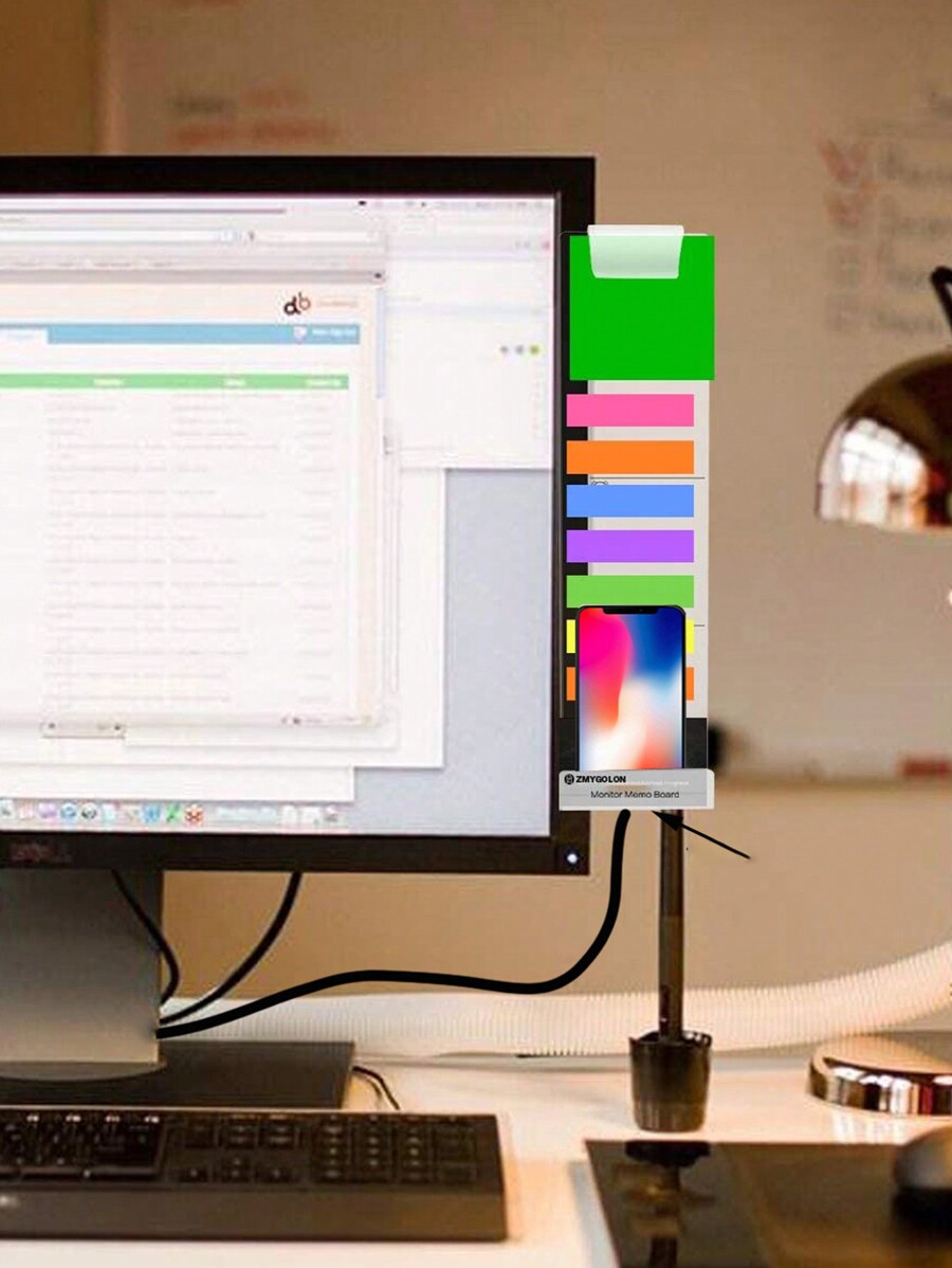 1pc Reminder Memo Board For Computer Screen, Acrylic Whiteboard For ...