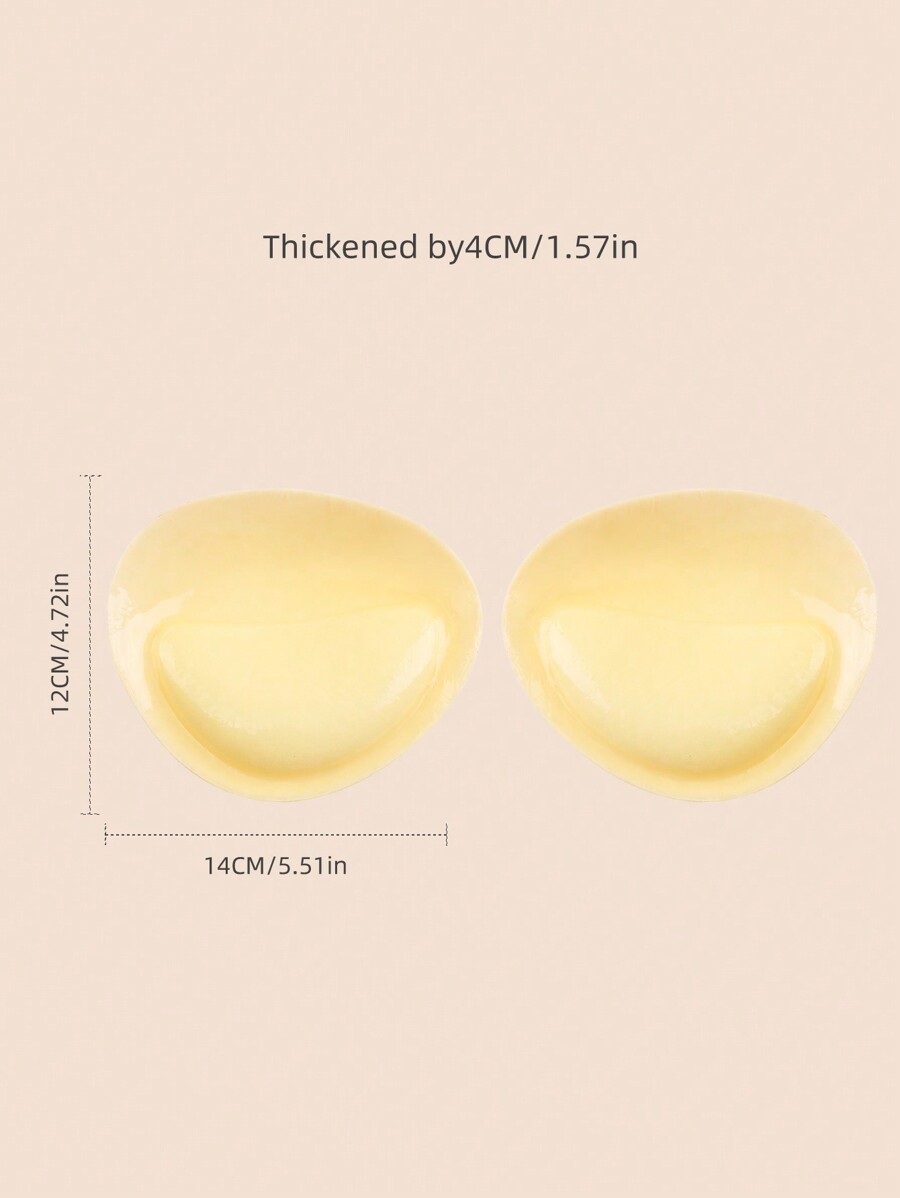 1pairsSemi-Circular Thickened Three-Dimensional Double-Sided Chest Pad ...