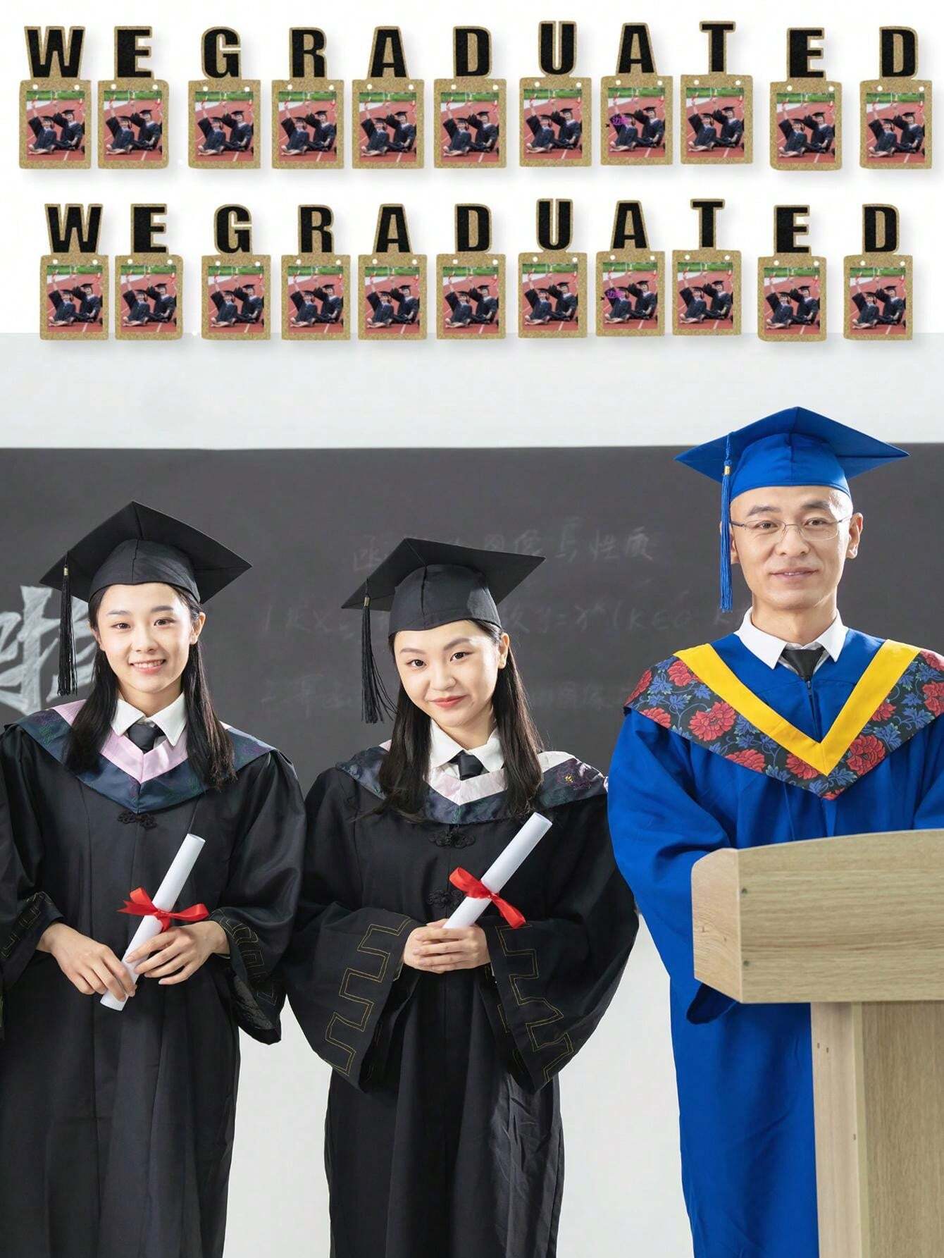 1pc Graduation Ceremony Graduation Banner Congratulation Grad Wall ...