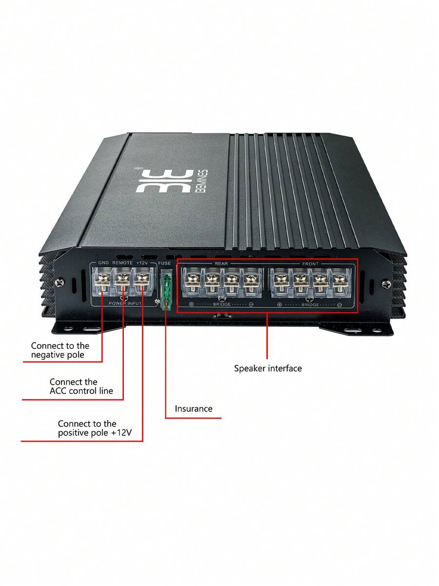 1 ชิ้น Bemines 452 ลำโพงสเตอริโอสีดำ แบบระบายความร้อน ตัวถังอลูมิเนียมอ ...