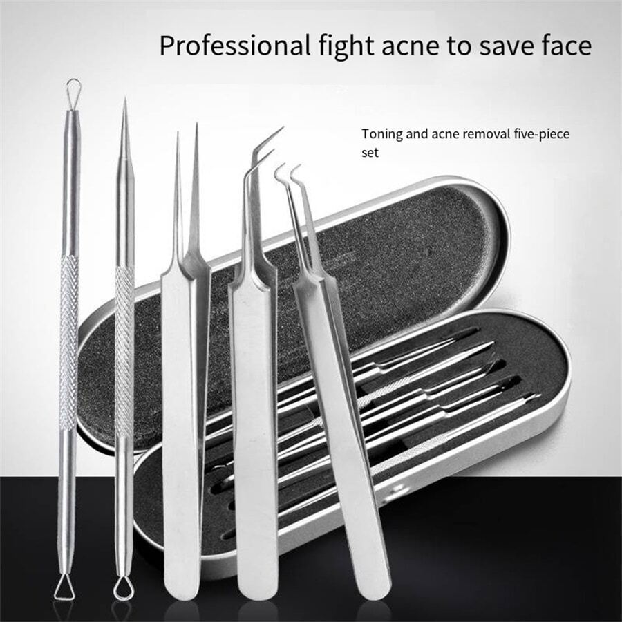 5-Piece Set Of Blackhead Removing Needles, Acne Removing Needles, Acne ...