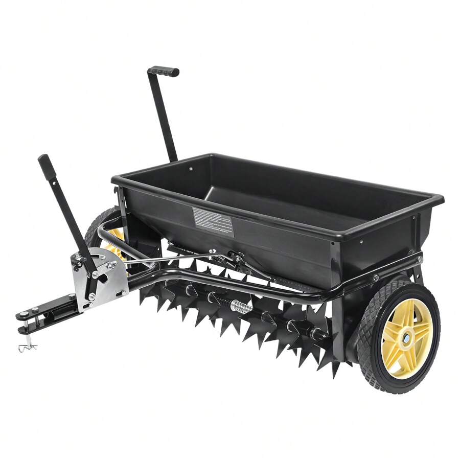 Broadcast Spreader, 100 LB Tow Behind Poly Drop Spreader With 10 ...