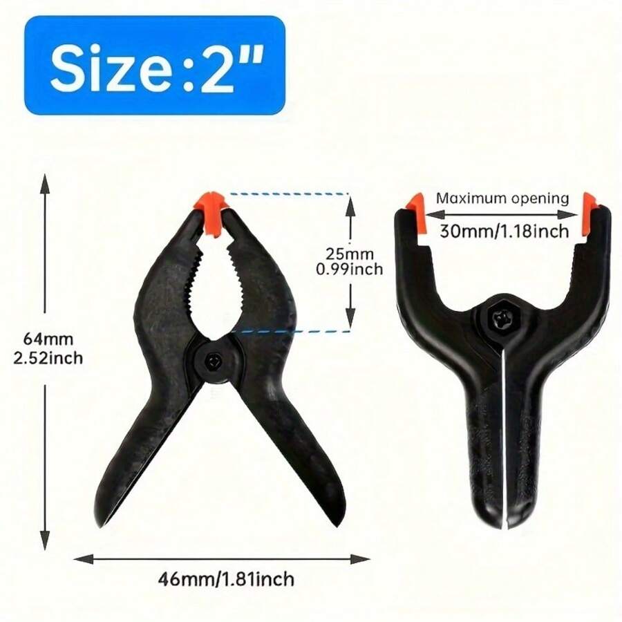 1PC 3 Inch Spring Clips, Professional Plastic Small Spring Clips Heavy ...