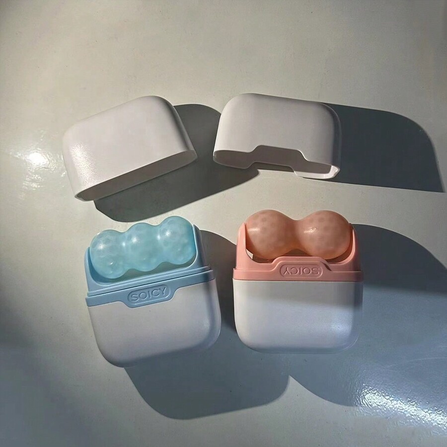 Dual Roller Facial Ice Massager, Handheld 2-In-1 Face Ice Stick, For ...