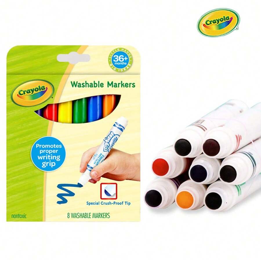 Crayola Crayola Mon Premier Lot de marqueurs lavables Ultra-Clean, 8 ...