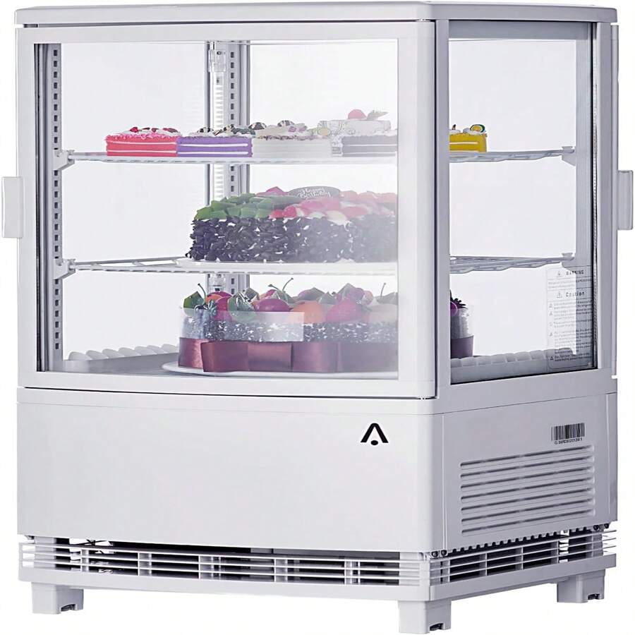 Commercial Refrigerator Display Case 2 Cu.FT, Two Glass Door Display ...