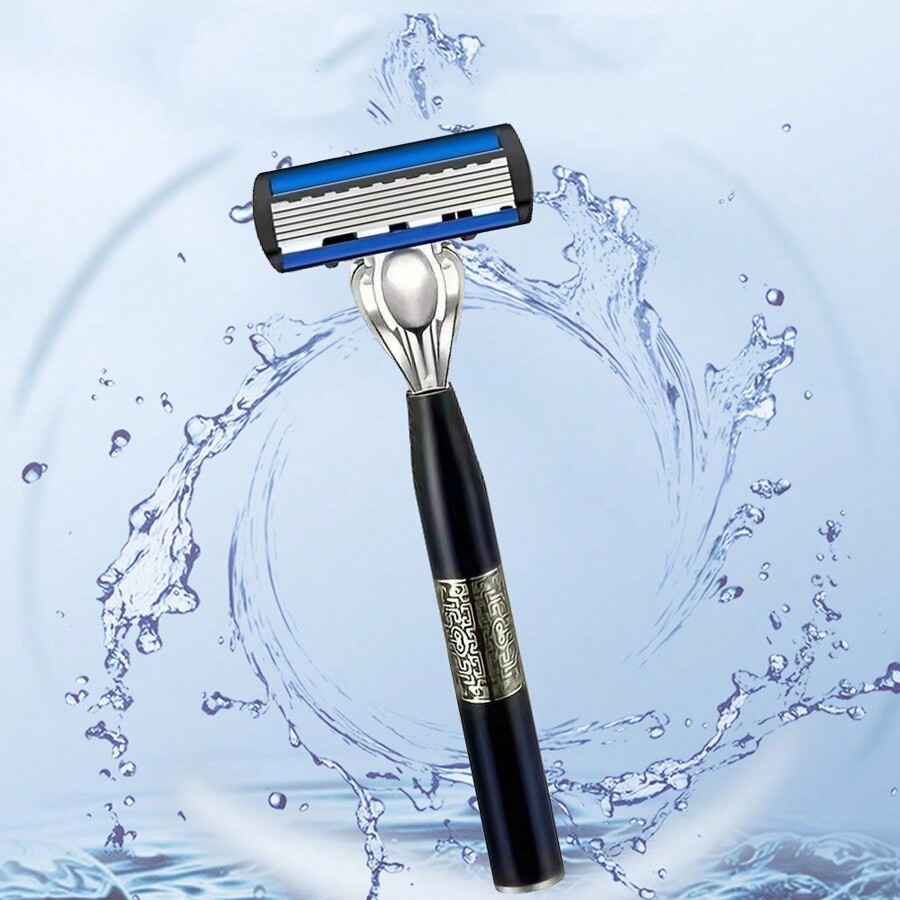 1 Mango + 12 Cuchillas/Máquinilla de afeitar de seguridad lavable para ...