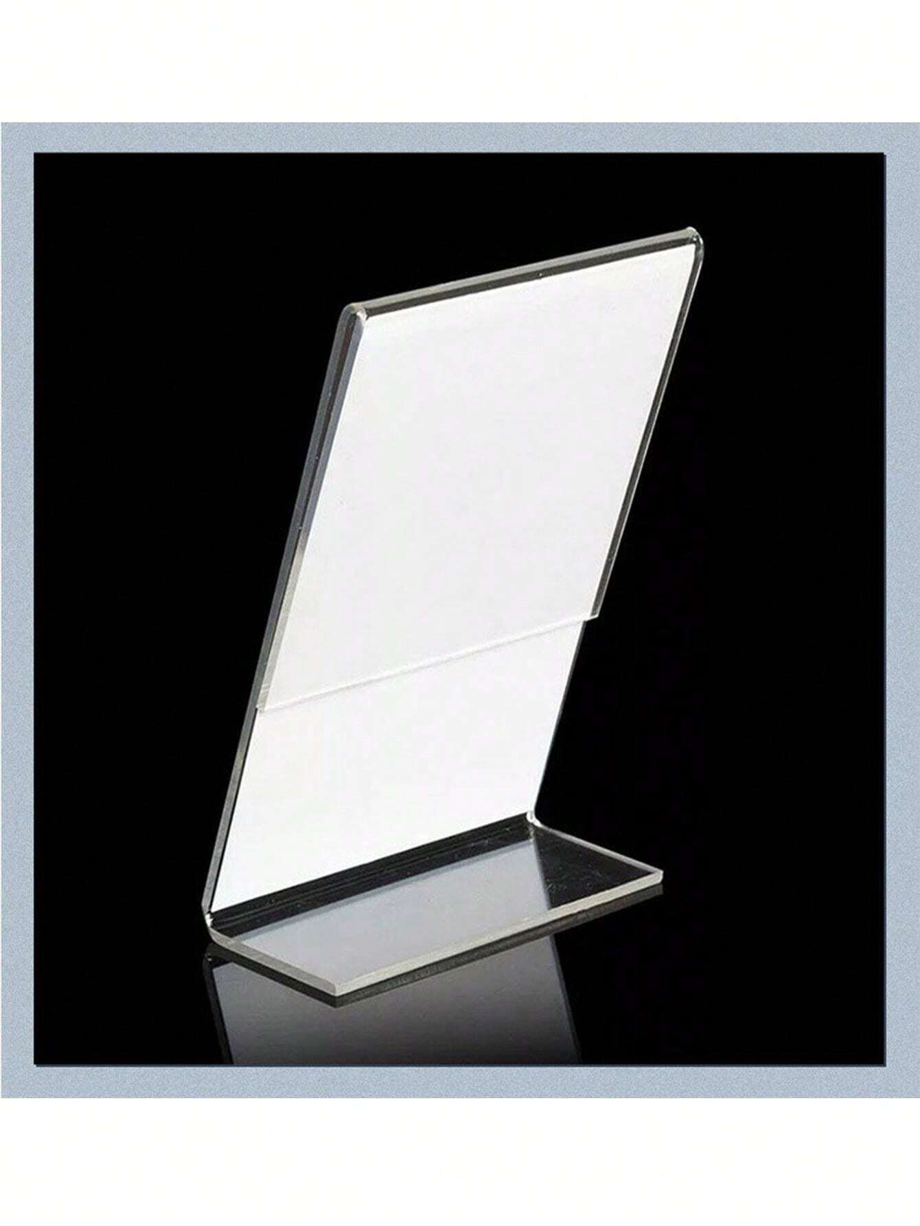 A4 Acrylic Sign Holder,L-Shape Vertical Slant Back A4 Perspex Display ...