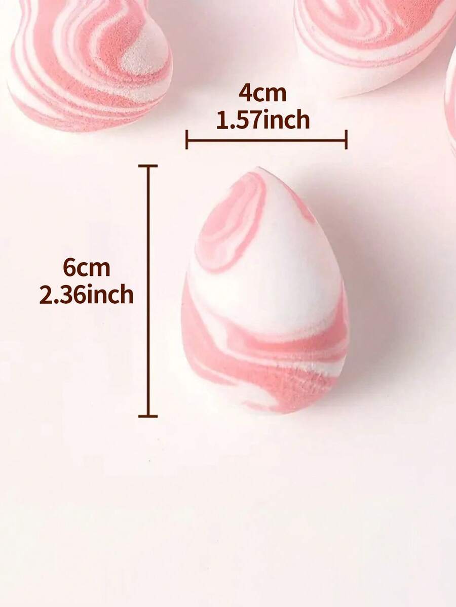 2pcs Two Tone Marble Makeup Sponge Set - Soft And Flawless For Liquid ...