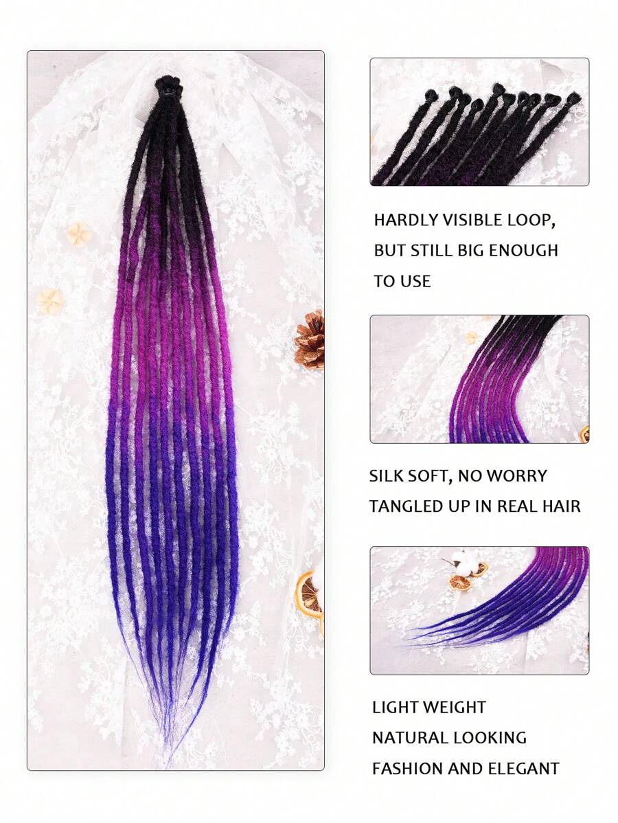 20 Inch Dreadlock Extensions Soft Handmade Synthetic Dreads SE Dreads ...