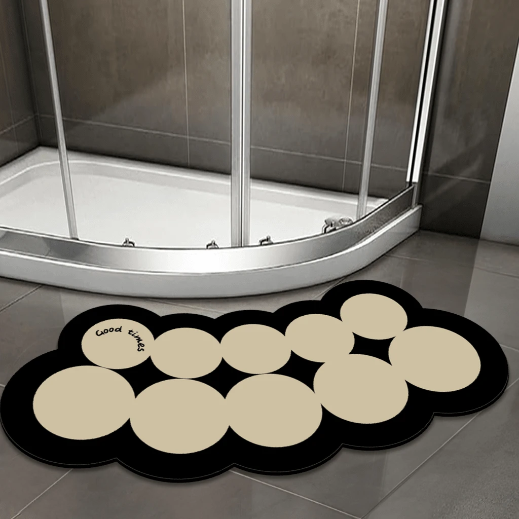 1 pieza de Alfombra de Baño de Forma Redonda en estilo Moderno ...