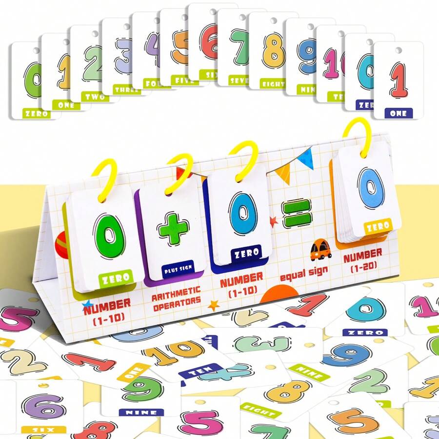 Ensemble de cartes flash d'apprentissage mathématique - Soustraction ...
