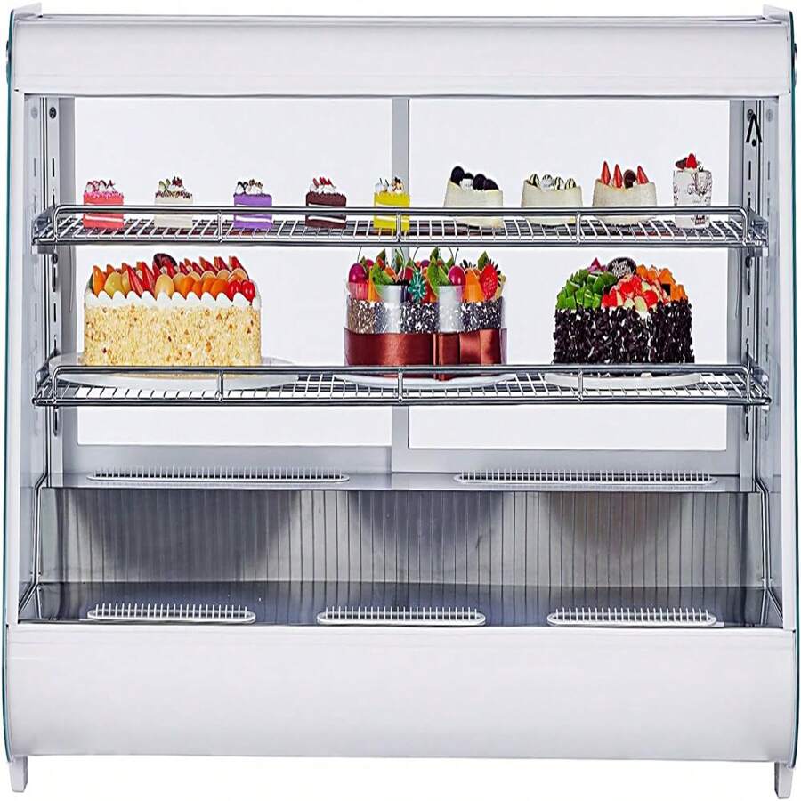 Refrigerated Display Case 8.1 Cu.Ft. Countertop Pastry Display Case ...