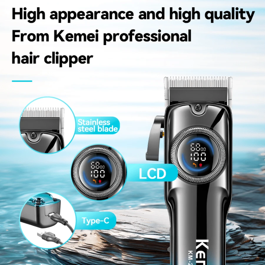 KEMEI Km-2279 Professional Hair Clipper 210mins Hair Clippers Men ...