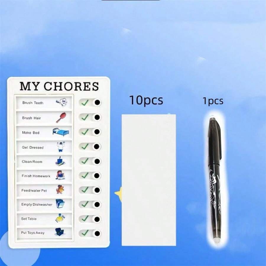 Reusable To-Do List Whiteboard With Task Tracker, Includes 10 Removable ...