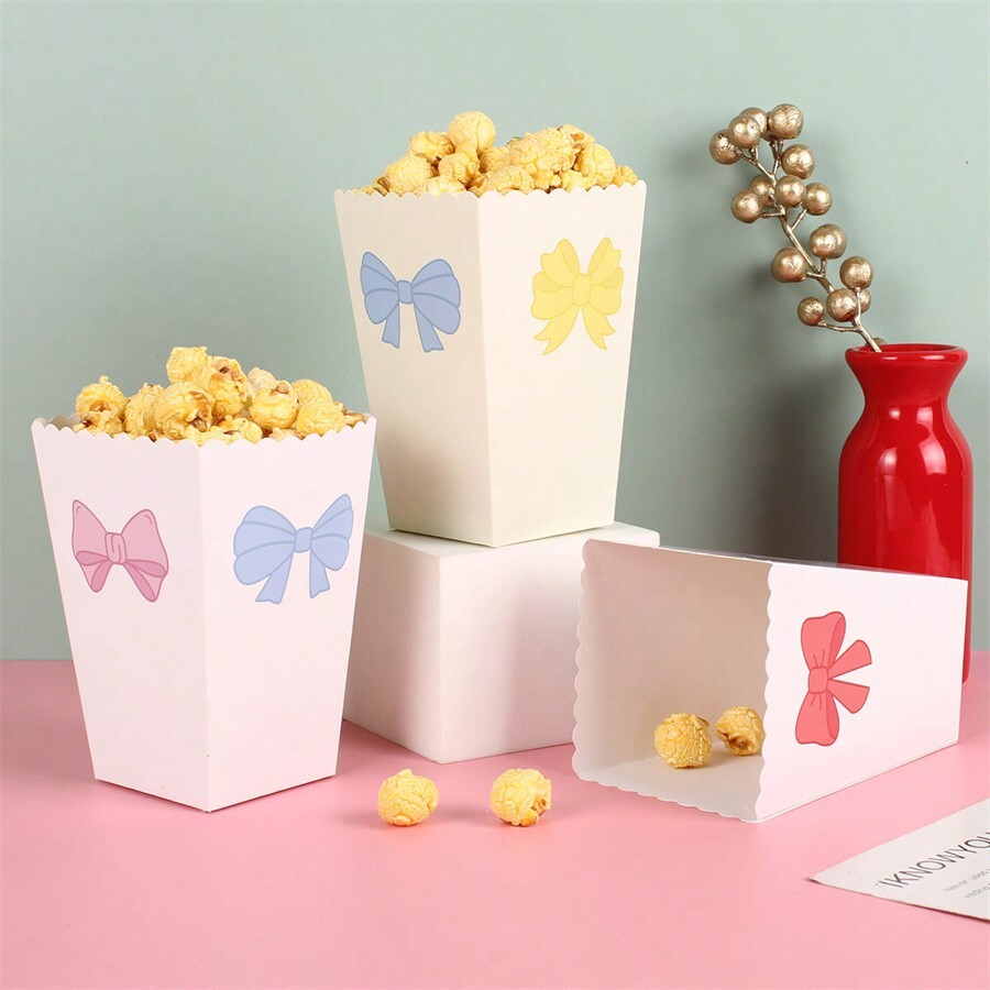 10pcs New Butterfly Pattern Popcorn Boxes For Colorful Parties And ...