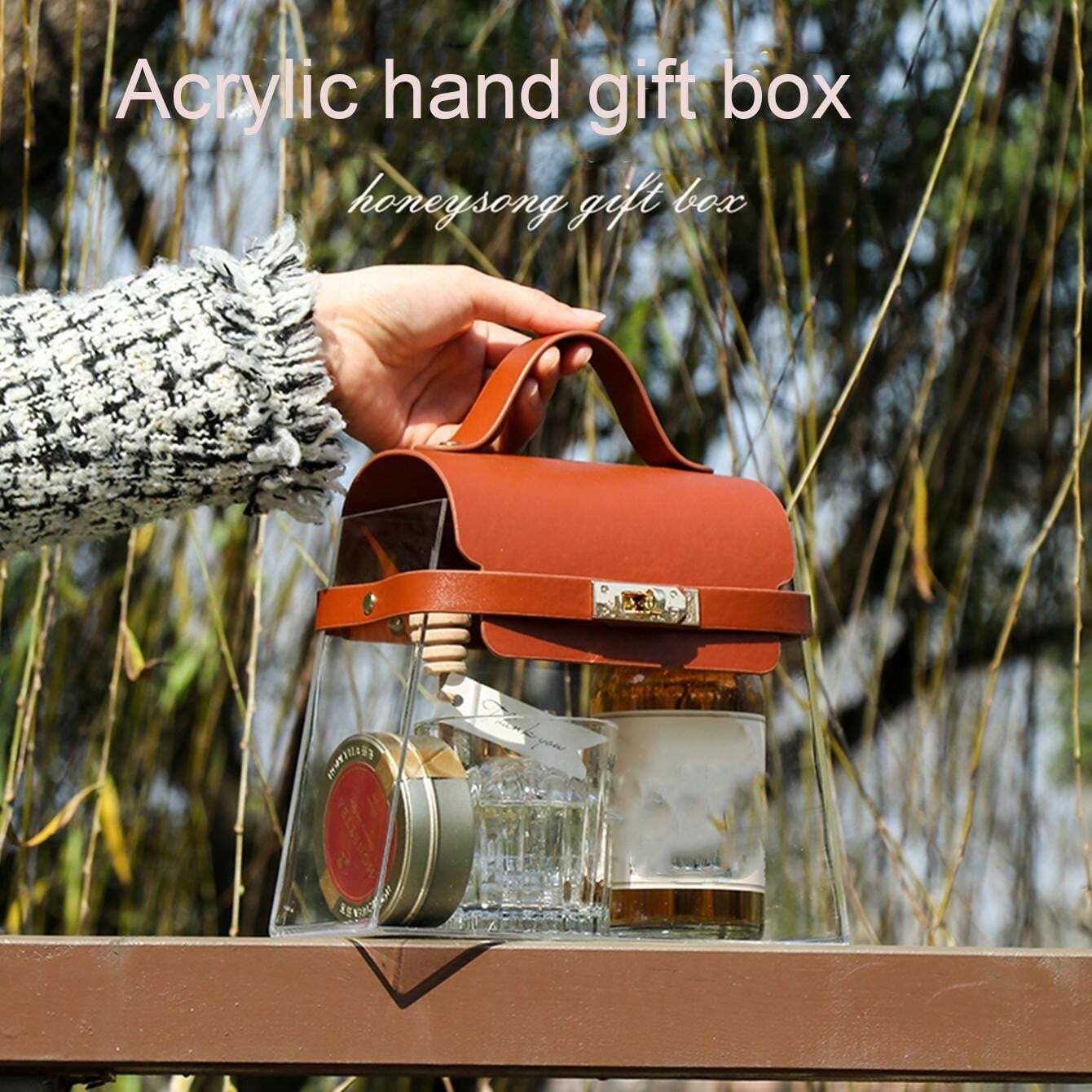 Acrylic Wedding Favor Box Candy Box Return Gift Box Transparent Gift ...