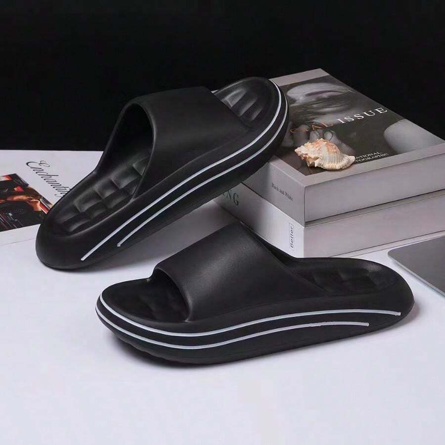 Men's Summer Soft And Comfortable Slippers, Fashionable Hollow Design ...