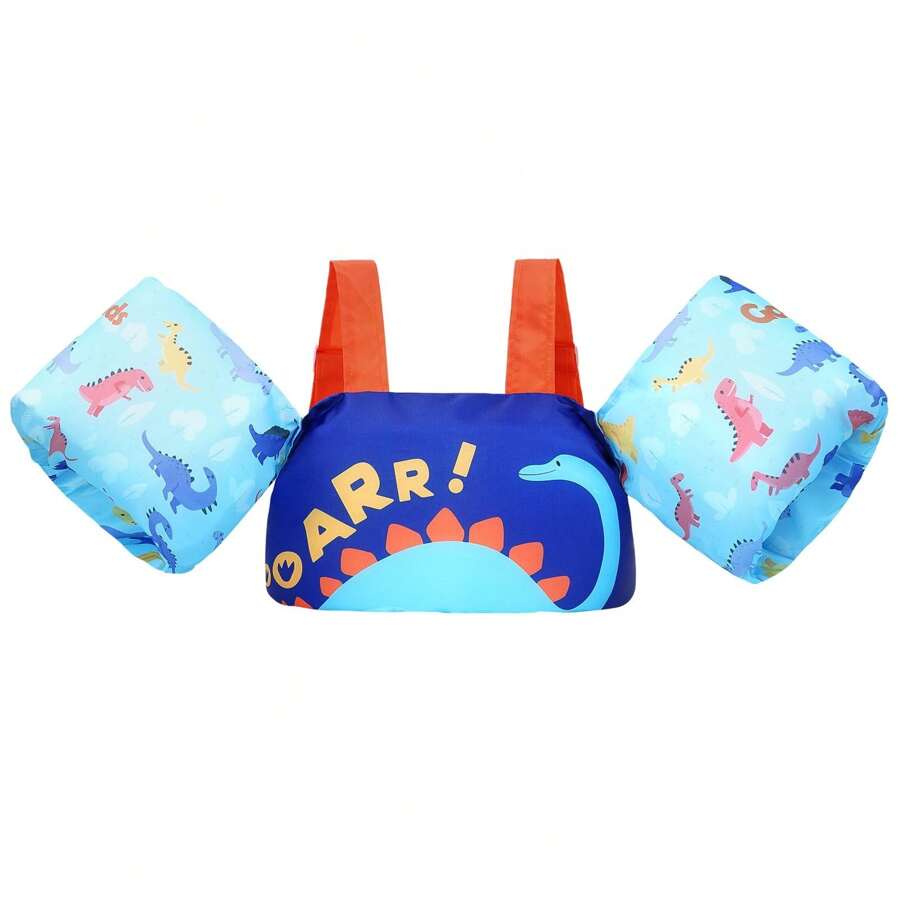 Toddler Swimming Float Vest, Arm Bands Kids Swim Vest With Shoulder ...