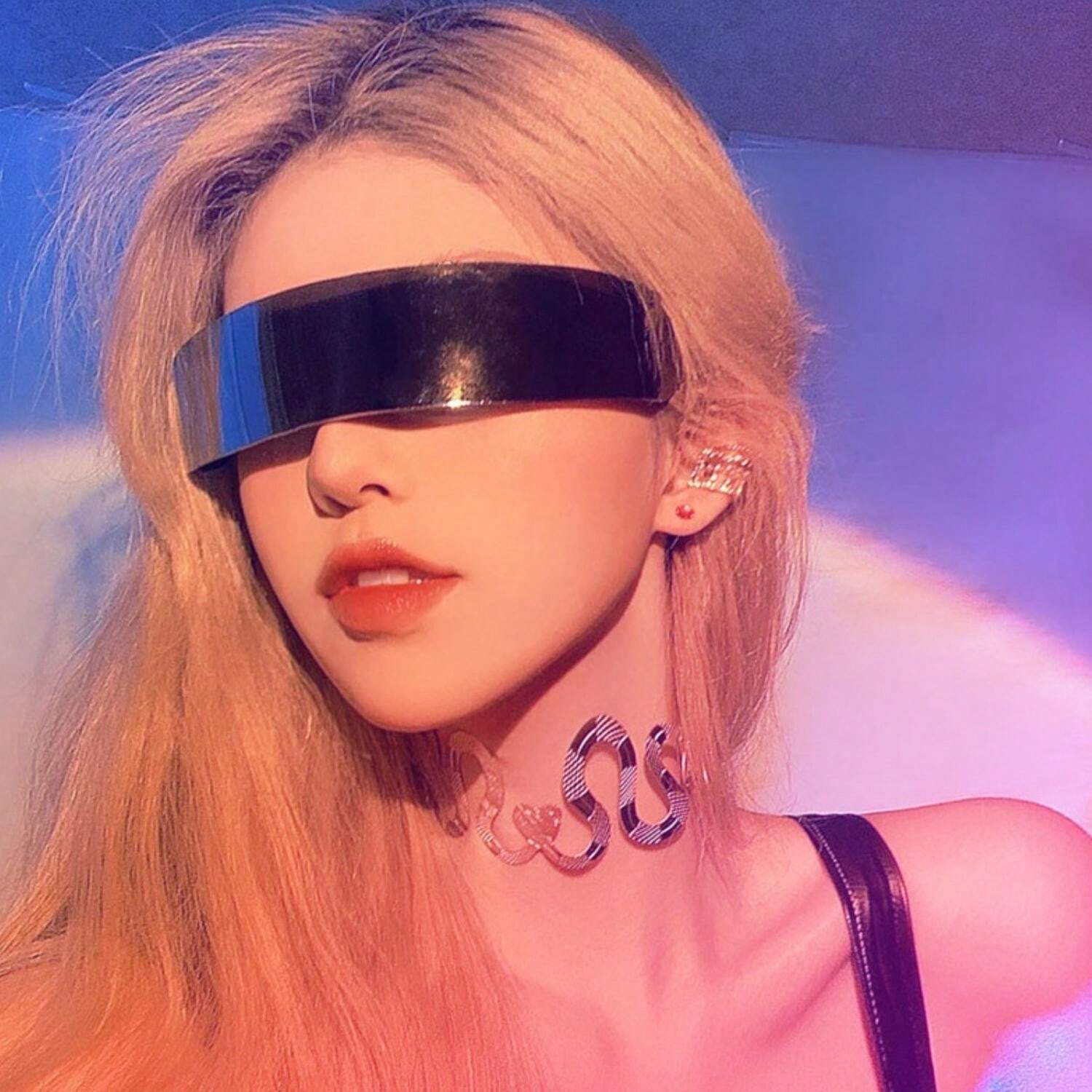 Gafas sensacionales de tecnología punk futurista, gafas de sol ...