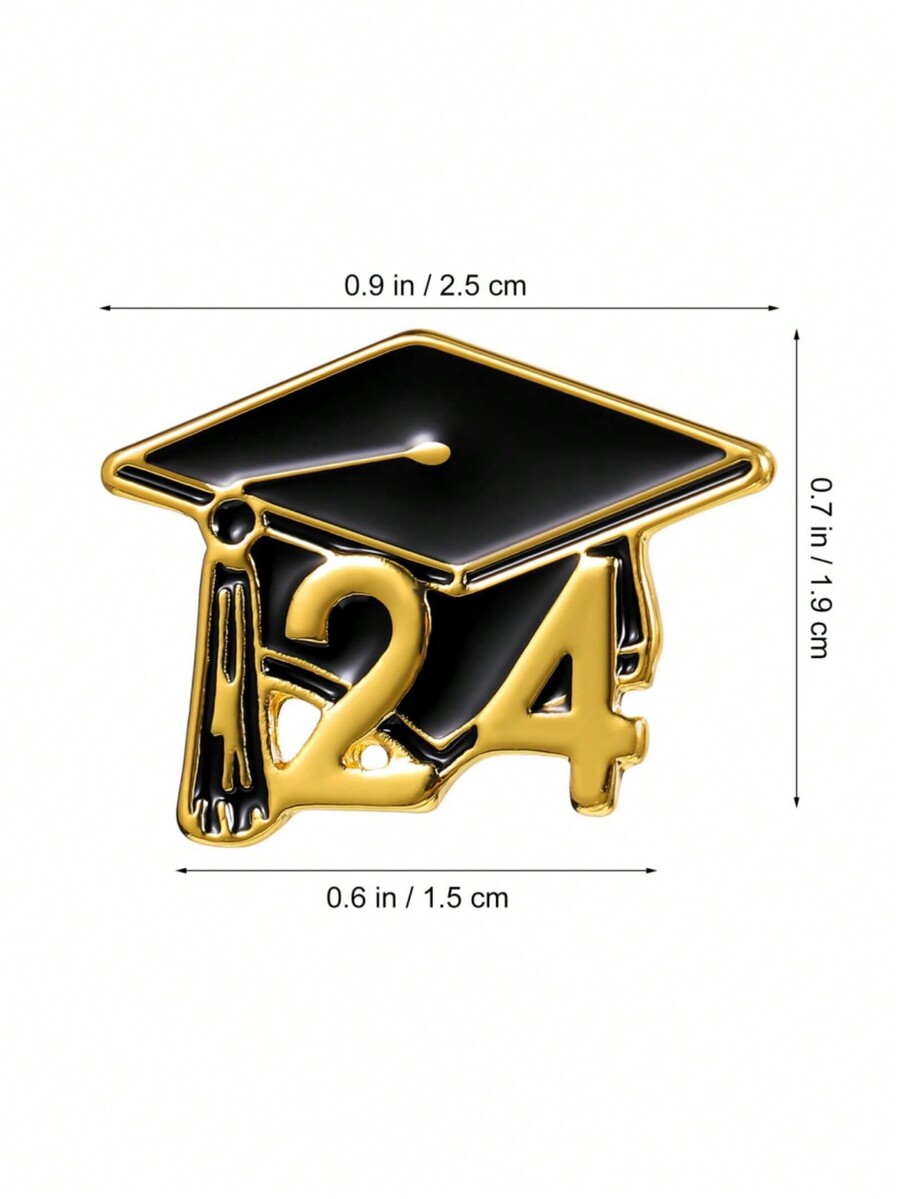 5pcs Graduation Brooches Fashion Metal Brooches 2024 Graduation Cap ...