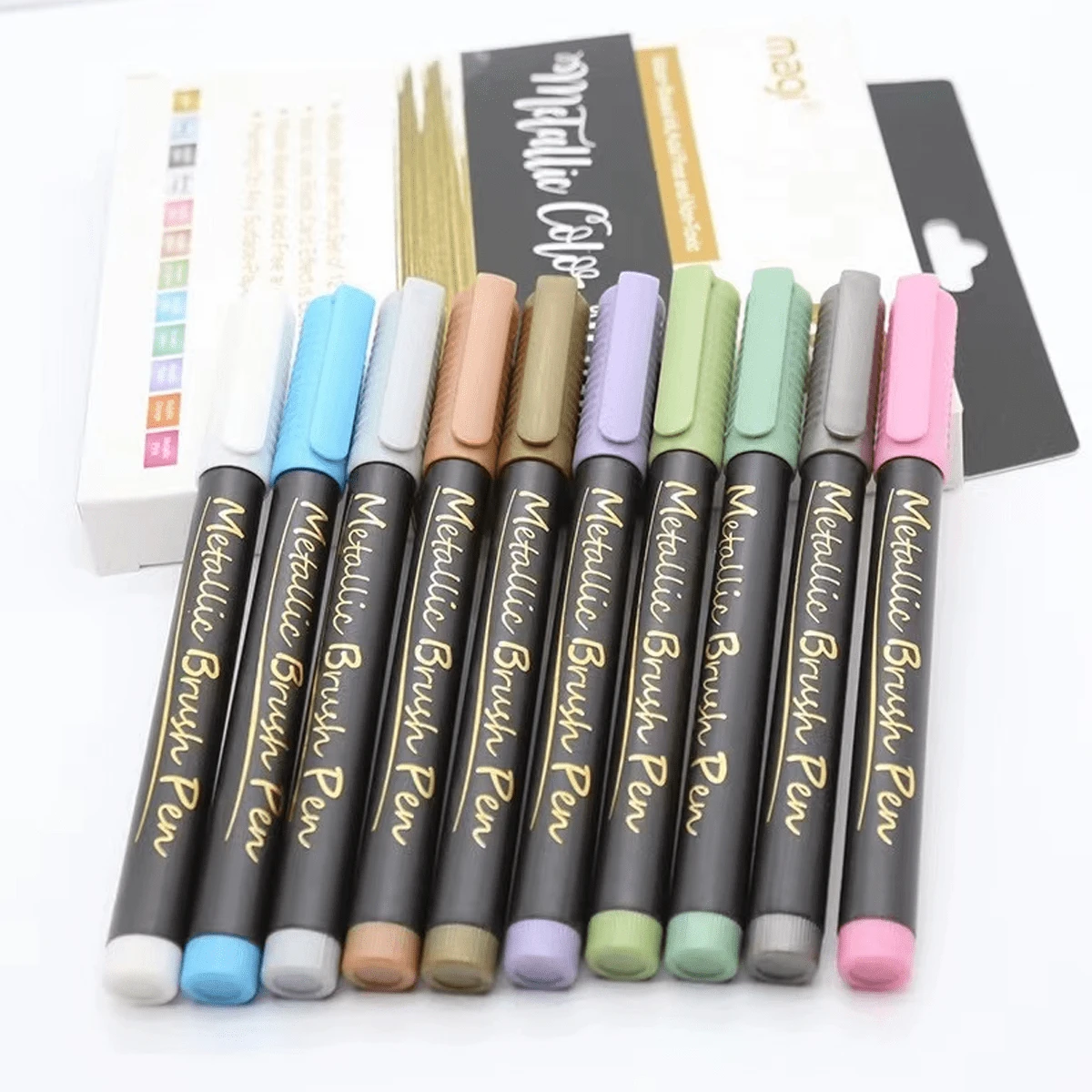1pc Glass Cup Marker Pen Special Metallic Soft-Tipped Purple Paint Pen ...