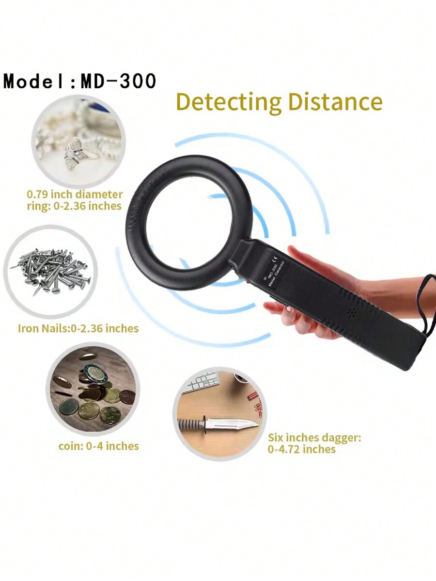 Metal Detector, Treasure Detector, High-Precision Handheld Small ...