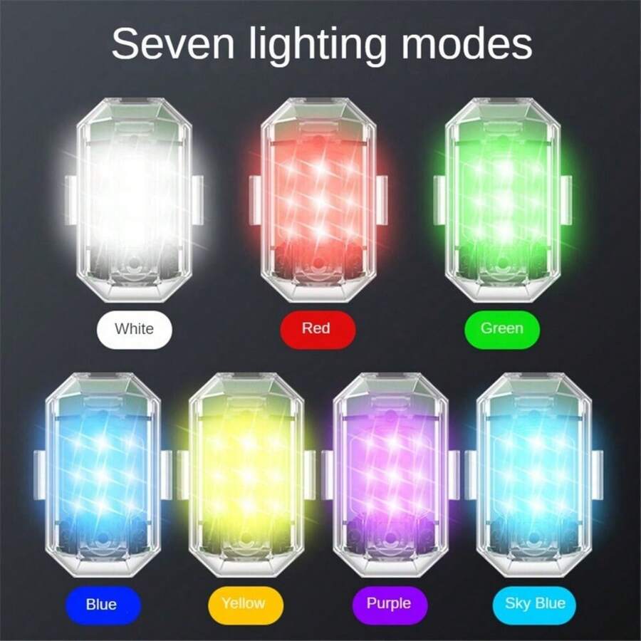Single Light Without Remote Control Car Motorcycle LED Anti-Collision ...