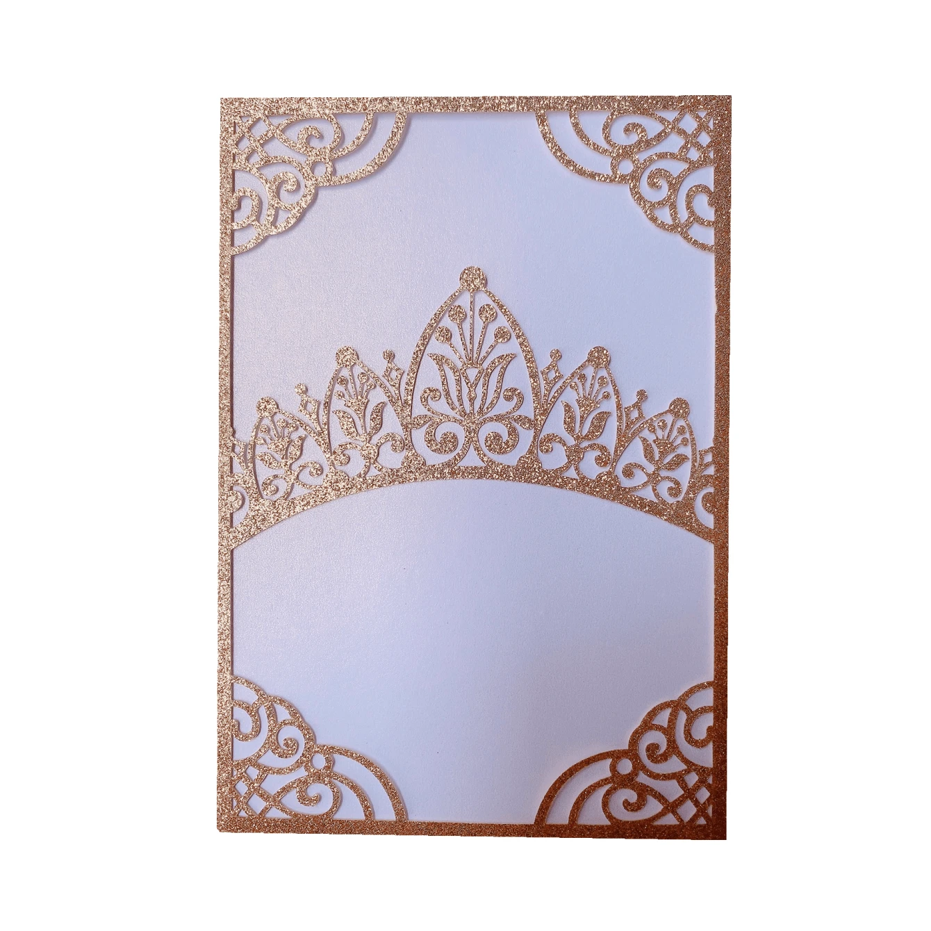 10 piezas Invitaciones de quinceañera con corte láser y diseño hueco de ...