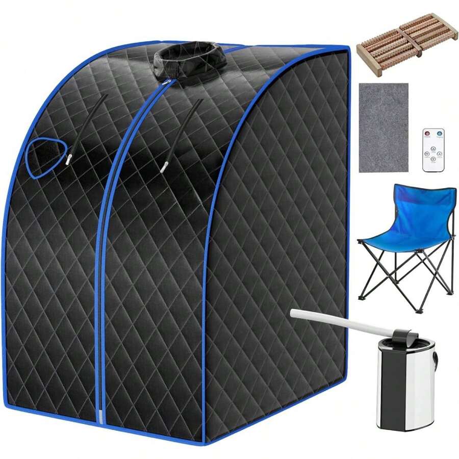 Mini sauna a vapor de 3 L, sauna doméstica com controle remoto ...