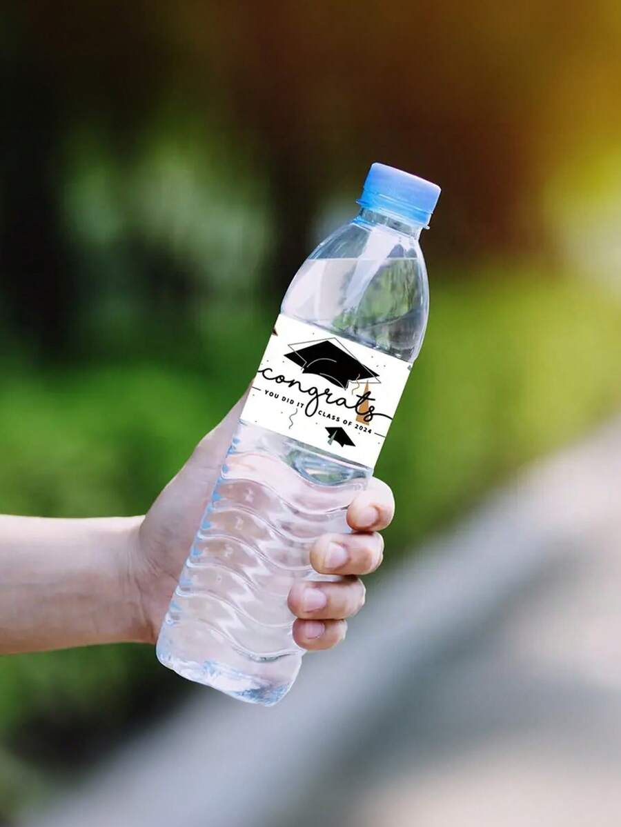 20 Pcs, Water Bottle Packaging, Graduation Water Bottle Labels, Class ...