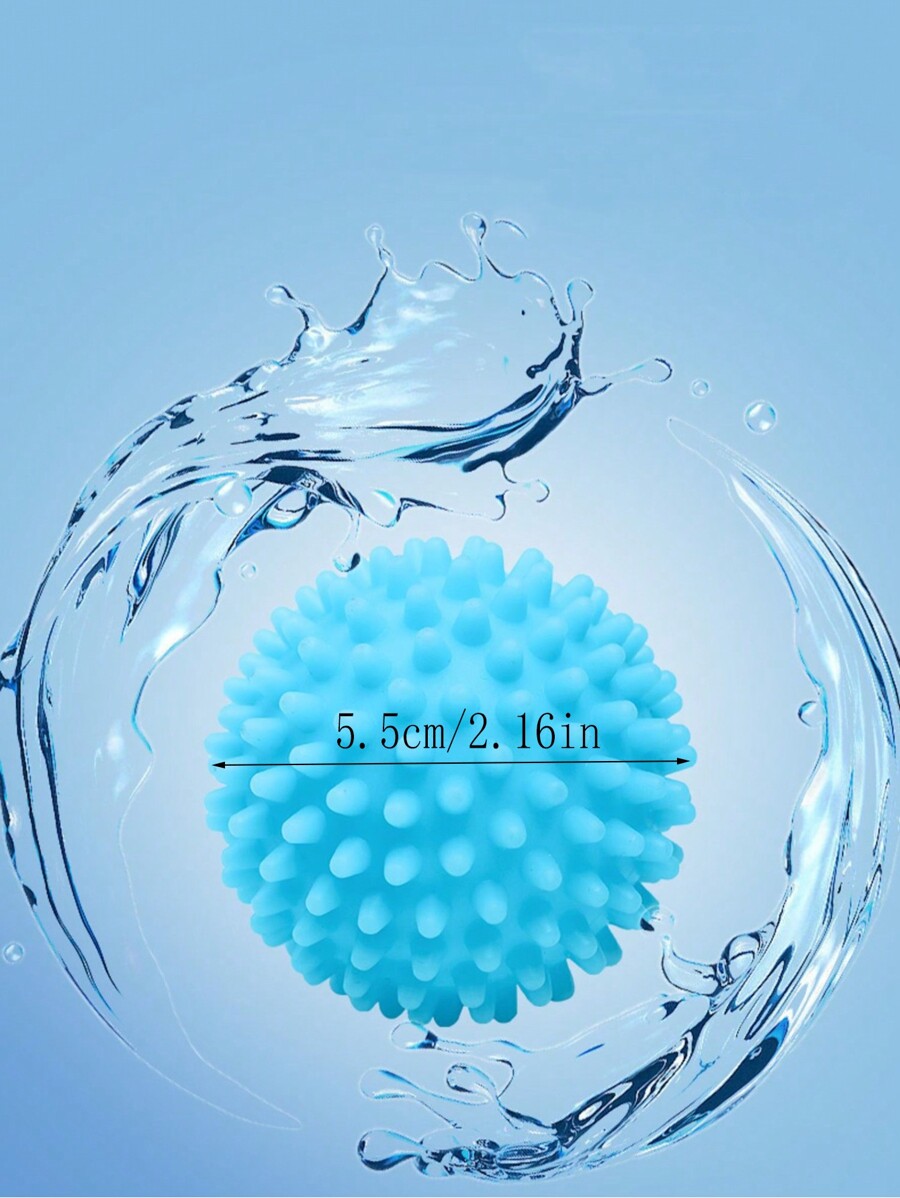 2/4/6pcs PEVA Laundry Ball, Creative White Reusable Clothes Drying And Expanding Fabric Softener ...