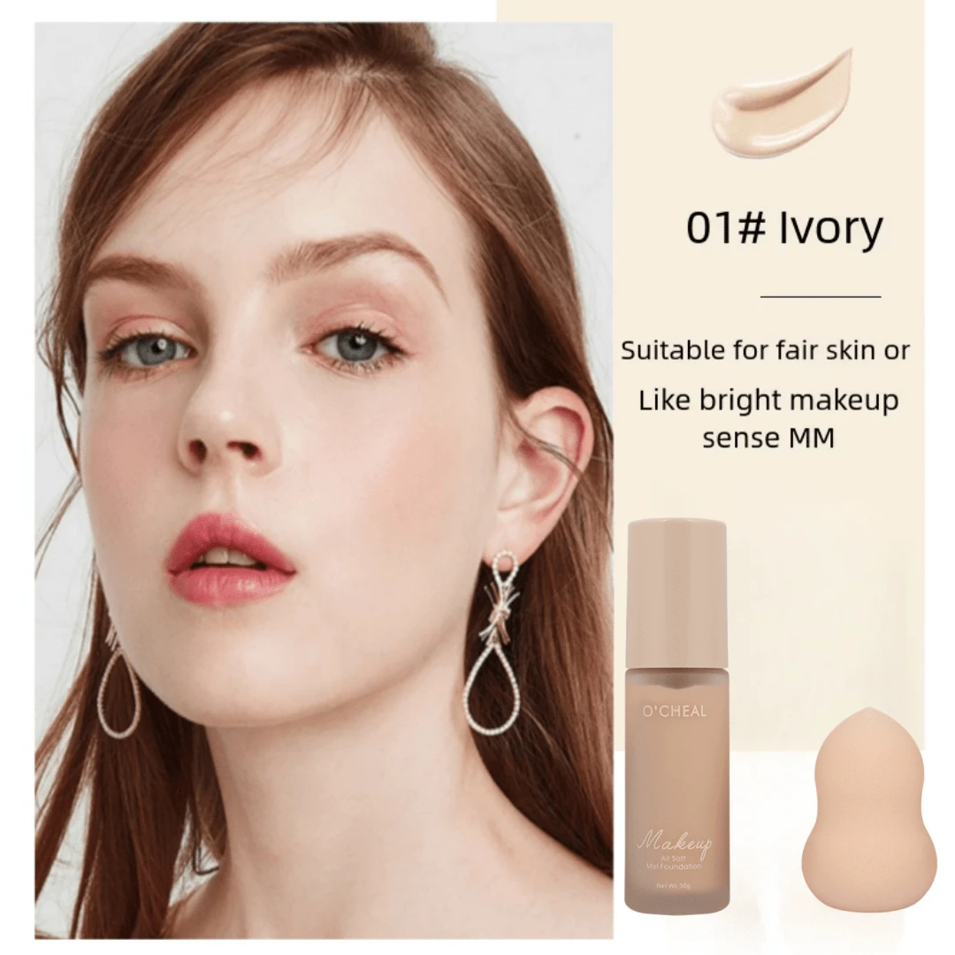 O'CHEAL Air Soft Mist Foundation Pack,Beauty Egg Foundation Make-Up Set ...