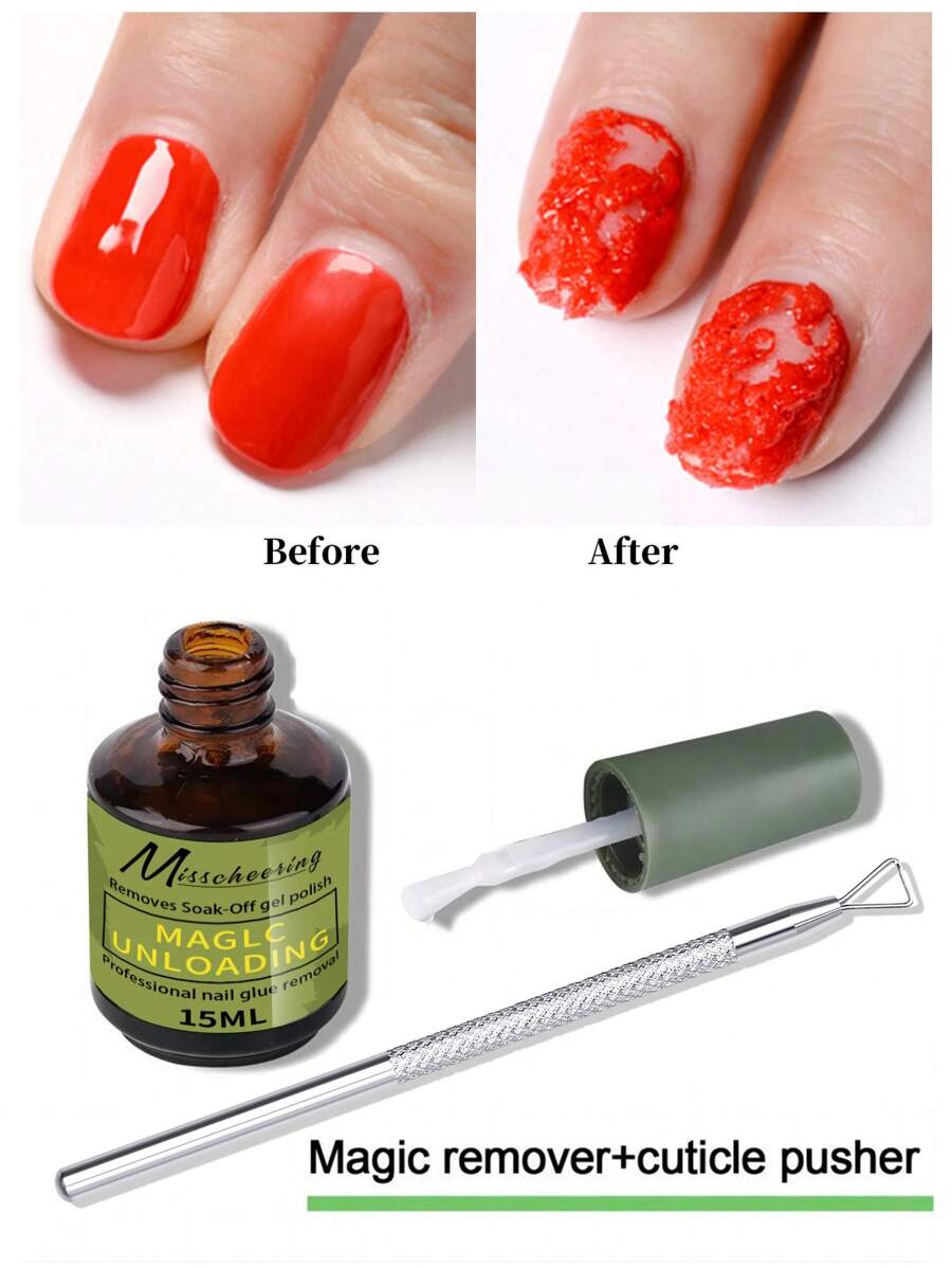 2pcs/Set Nail Magic Remover With Remover Tool, Quickly & Easily Remove ...