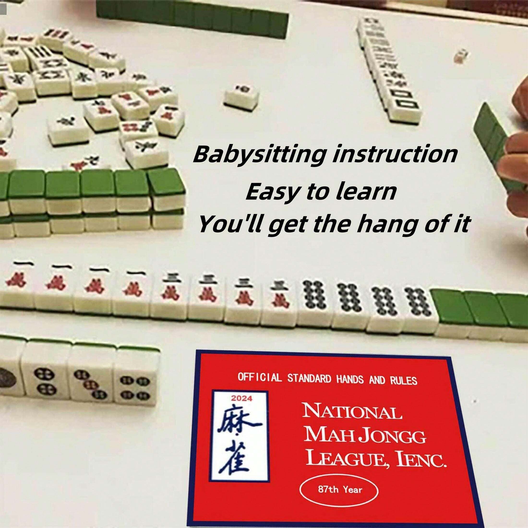 1 pieza Tarjeta de puntuación y reglas de Mahjong completamente nueva ...