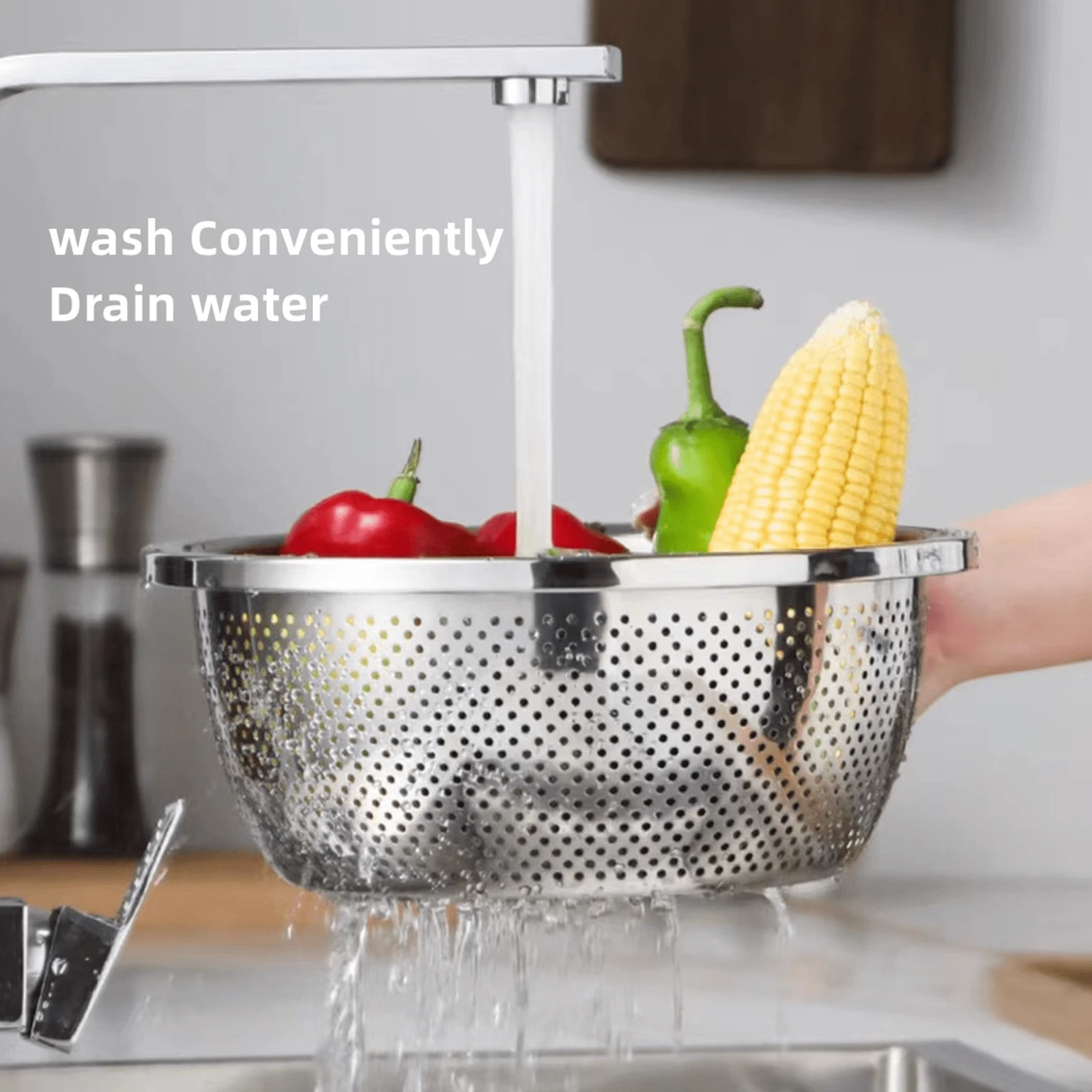 Stainless Steel Multi-Purpose Draining Bowl, For Draining, Oil ...