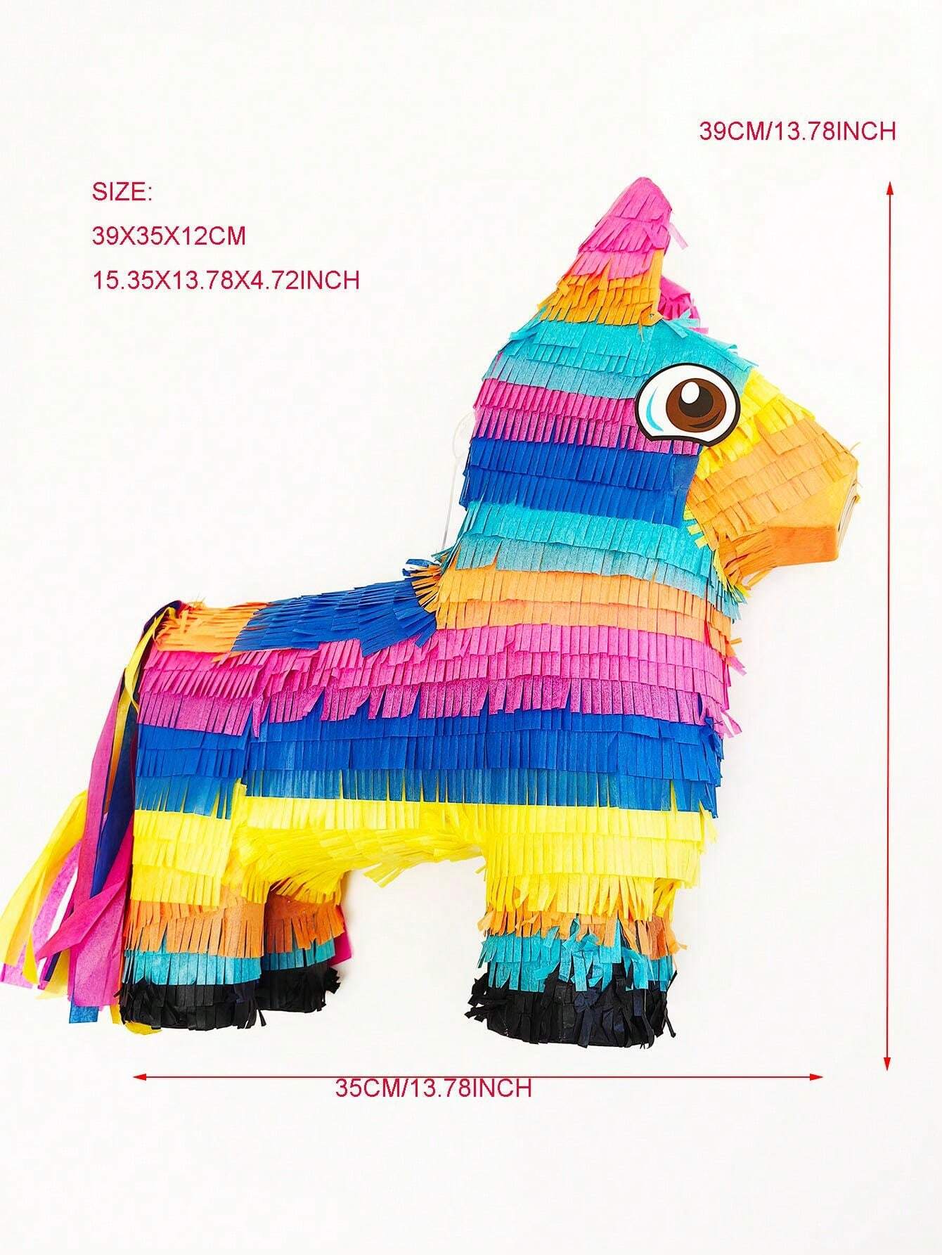 1Set/BOX With Stick And Blindfold Donkey Pinata Fiesta Donkey Pinata ...