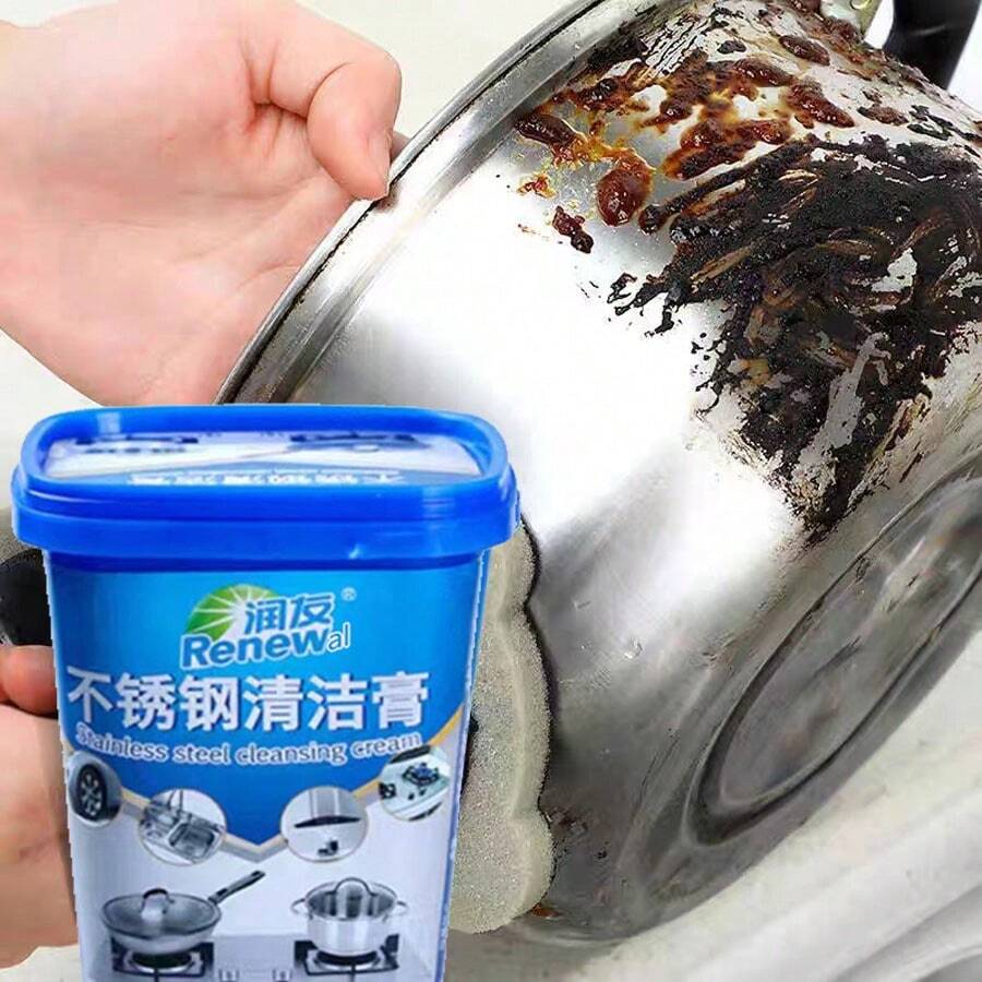 1pc,500g, Stainless Steel Cleaner Polish, Stainless Steel Cleaning ...