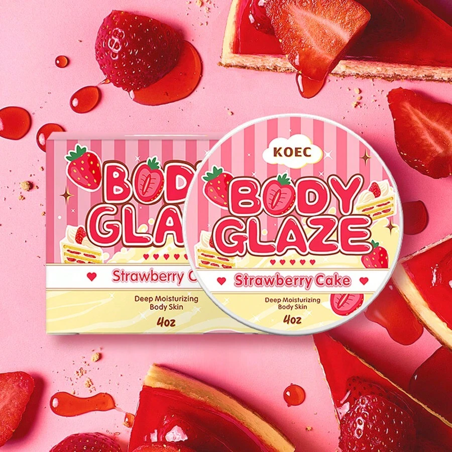 KOEC KOEC Strawberry Cake Body Glaze, Scented Deep Moisturizing Body ...