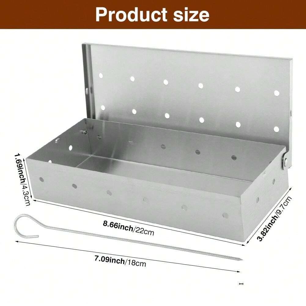 Stainless Steel Smoker Box - A Great Helper For Outdoor Barbecuing! It ...