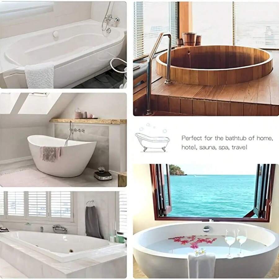 3 Pieces, Thickened Disposable Bathtub Bath Cover Liner, Large Bathtub ...