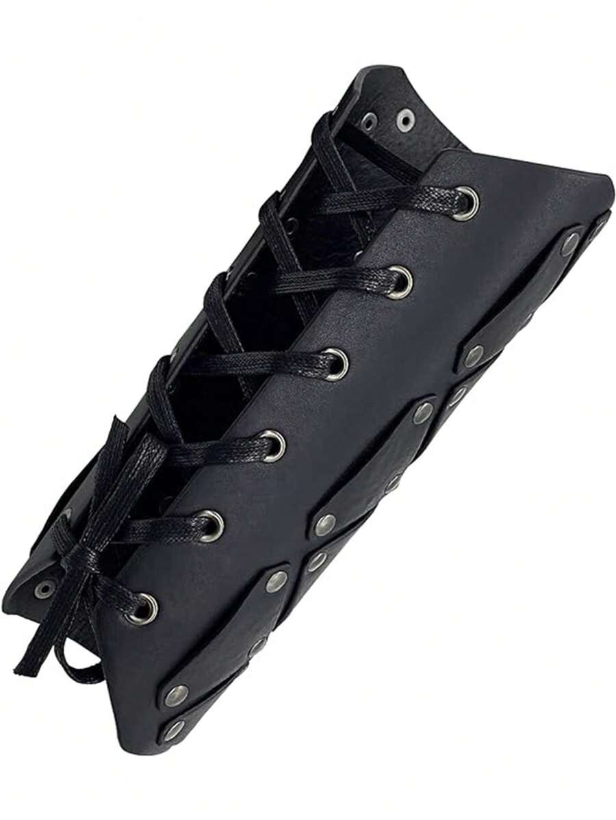 Medieval Brigandine Arm Guards, Mercenary Faux Leather Gauntlet ...