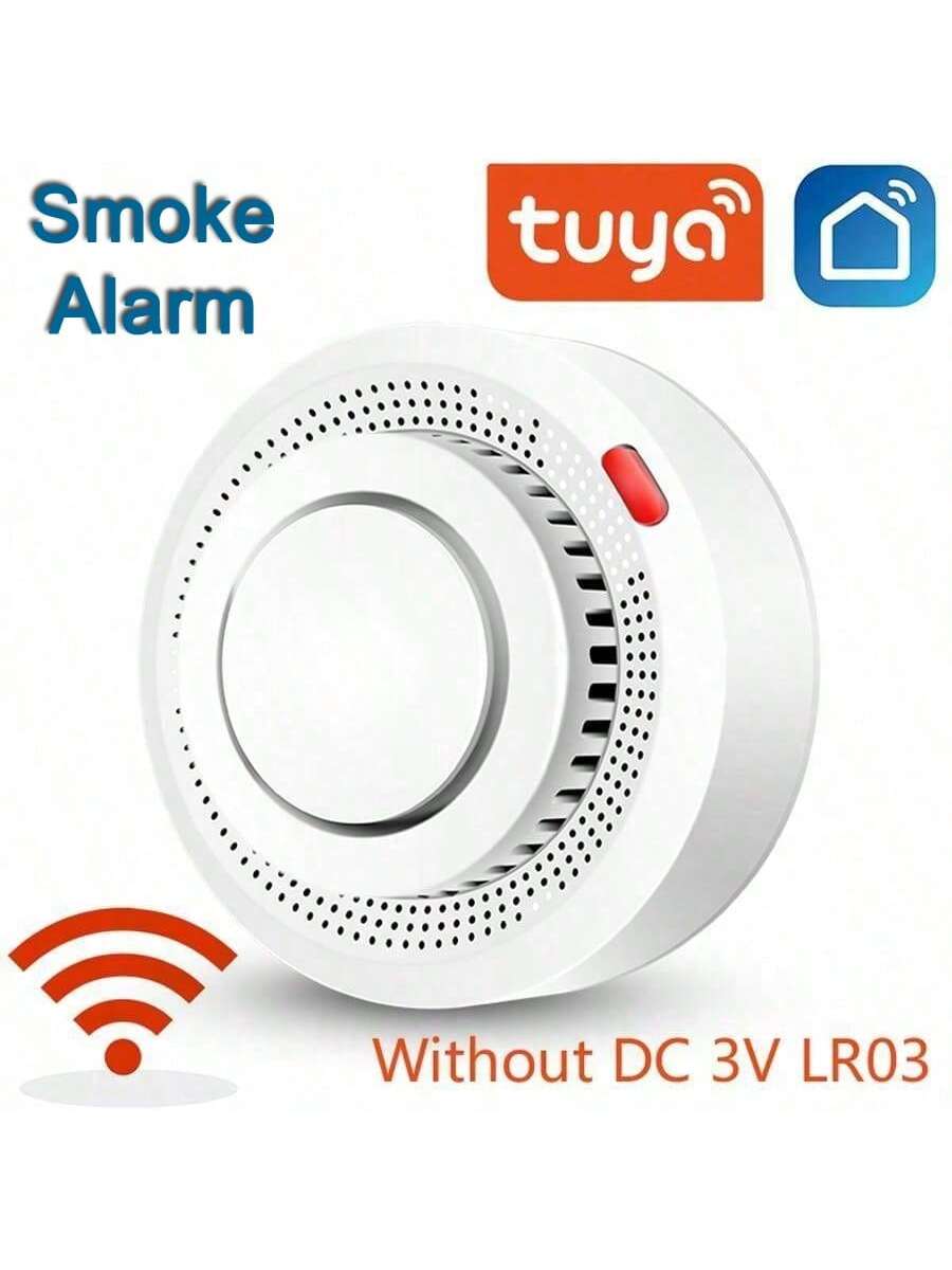 APP Control Tuya WiFi Smoke Alarm Fire Protection Smoke Detector Smokehouse Combination Fire ...