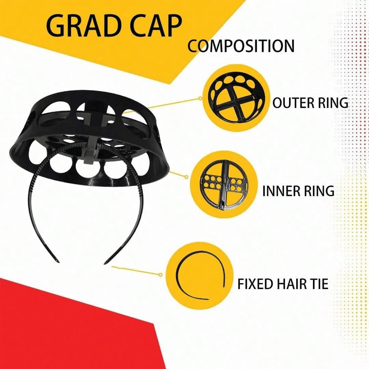 2pcs Portable Non-Slip Graduation Cap Holder And Bachelor's Cap Fixing ...