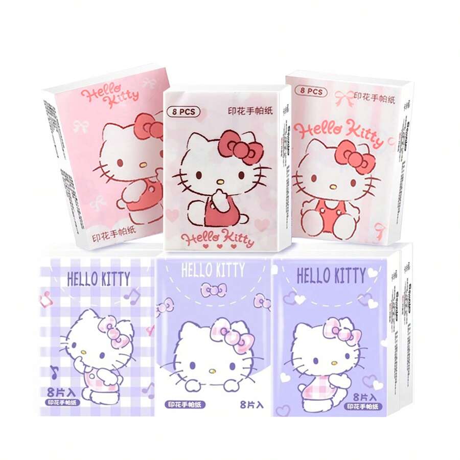 Genuine Sanrio Handkerchief Paper Kuromi Hello Kitty Cinnamoroll My ...