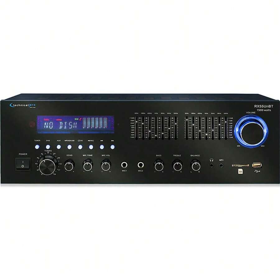 Technical Pro RX55URIBT 2 Ch. Professional Receiver With Bluetooth ...