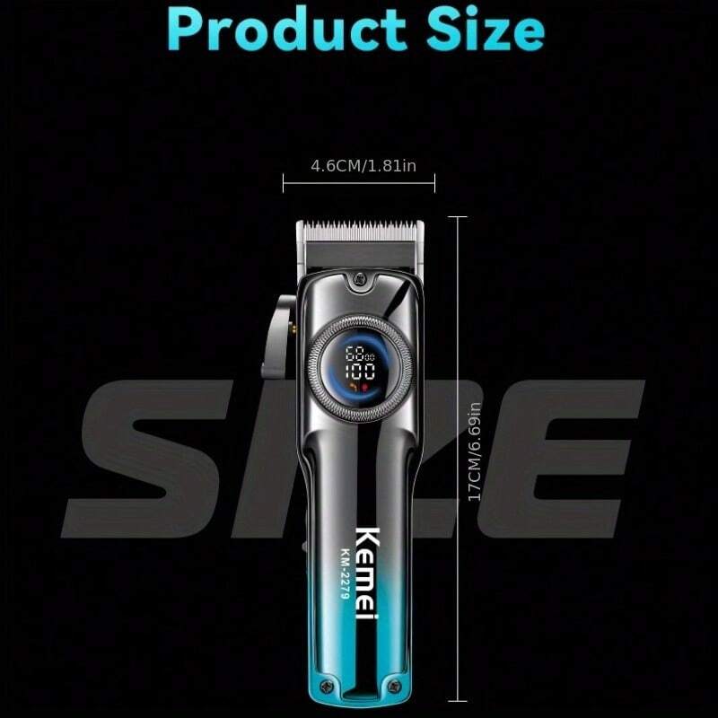 KEMEI Km-2279 Professional Hair Clipper 210mins Hair Clippers Men Professional Electric Trimmer ...