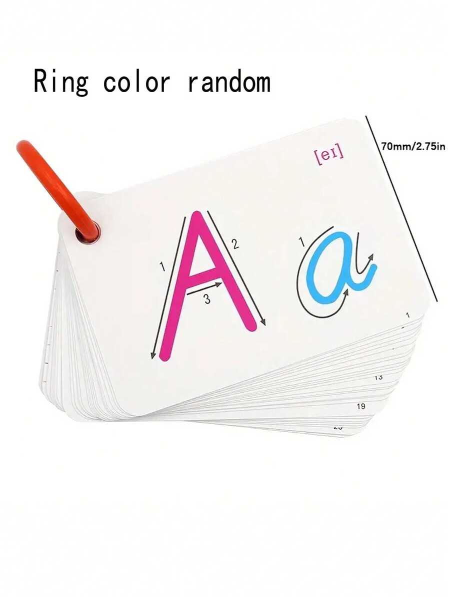 English Alphabet Flash Cards, Elementary Students Learning Upper And ...