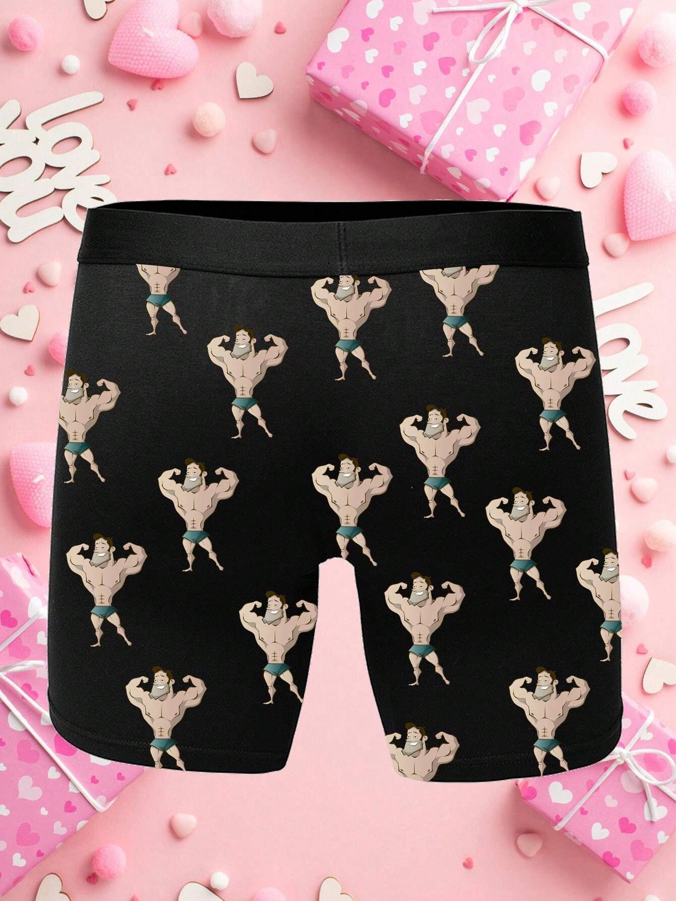 Custom Boxer Heart Boxer Valentine Boxer Picture Men Boxers Girlfriend ...